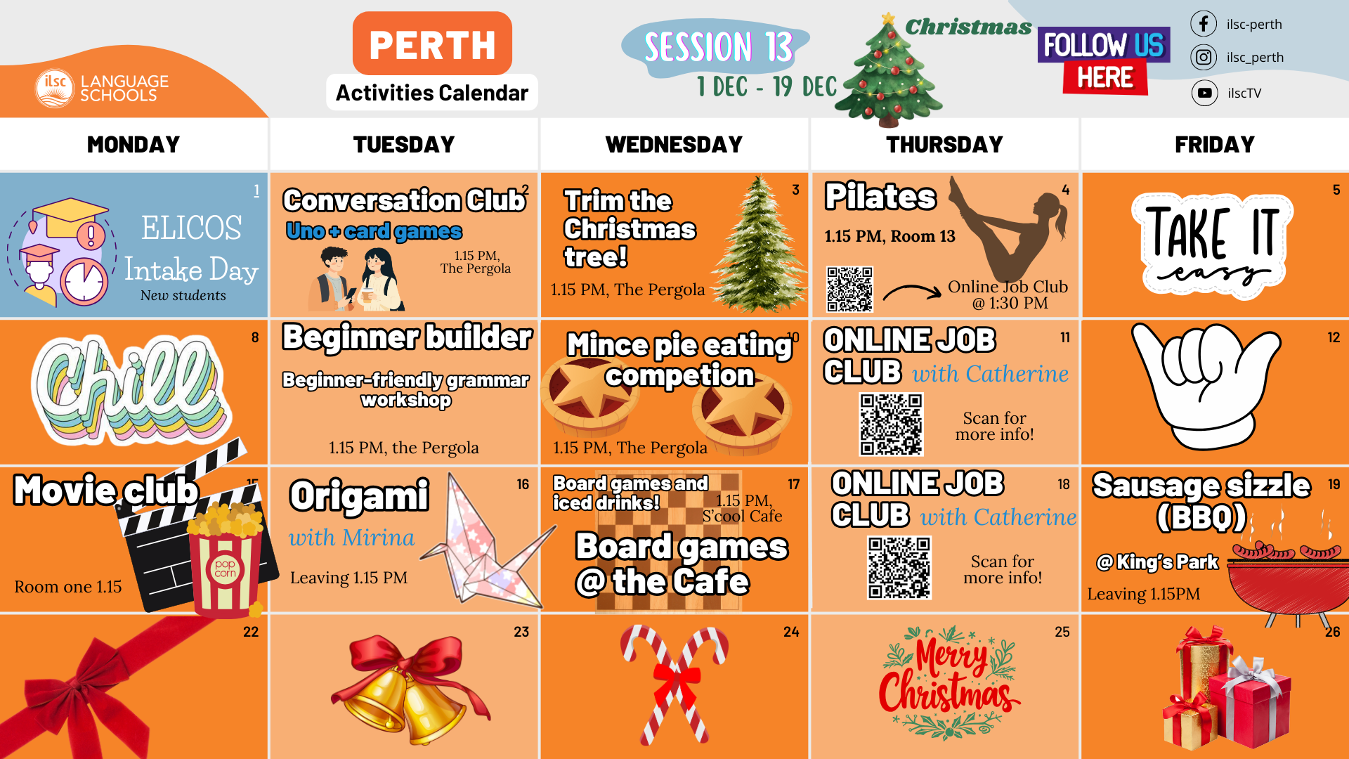 ILSC Australia Current Activities Calendars